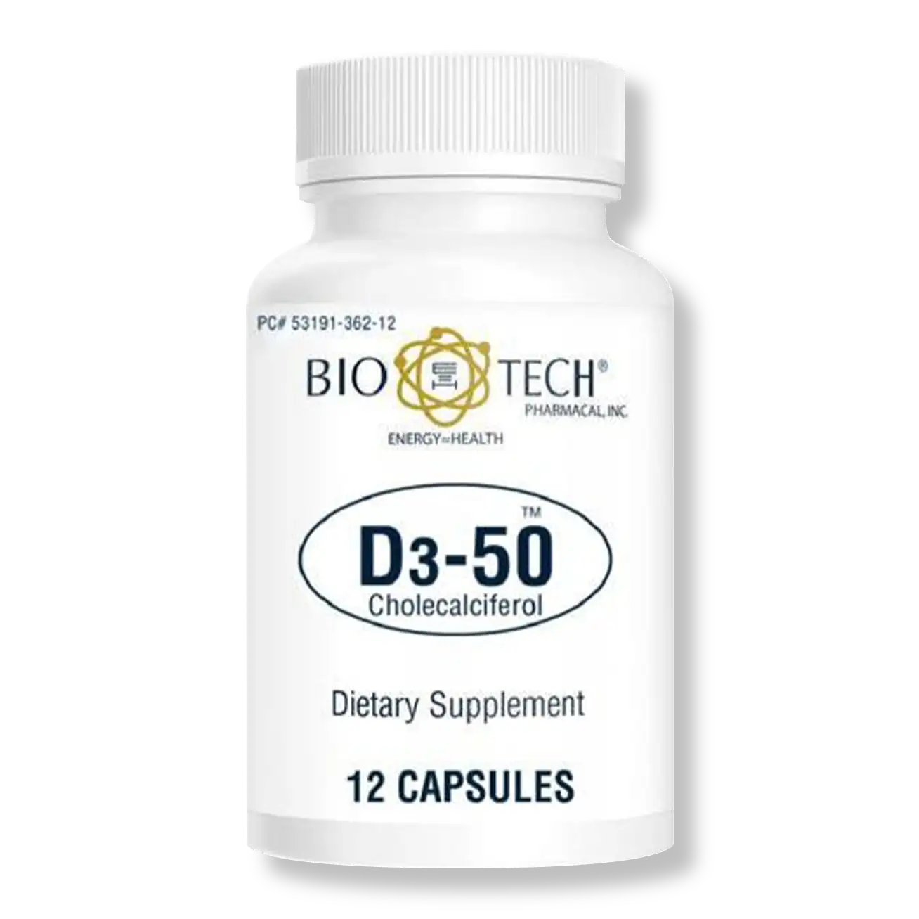 D3-50 50,000 IU | Vitamin D3 (Cholecalciferol) – Bio-Tech Pharmacal