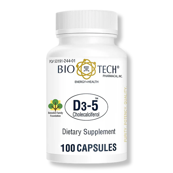 D3-5 (5000 IU) | Vitamin D3 (Cholecalciferol) – Bio-Tech Pharmacal