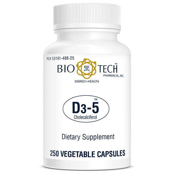 D3-5 (5000 IU) Vegetable Caps | Vitamin D3 (Cholecalciferol) – Bio-Tech ...